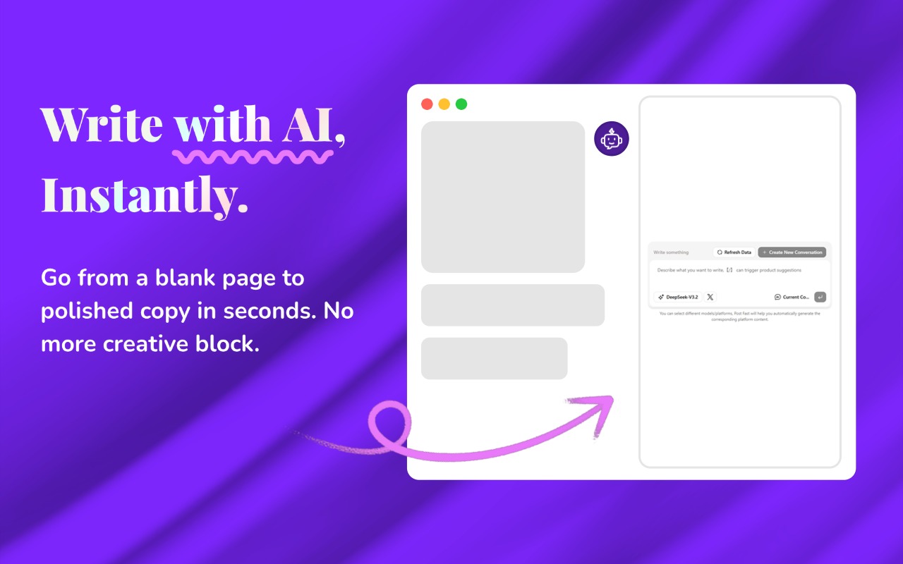 PostFast — AI Copywriter Extension